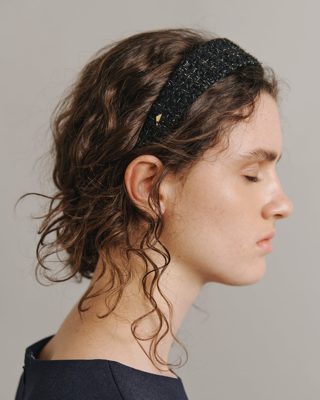 WIDE TWEED HEAD BAND – kiehtova official online store